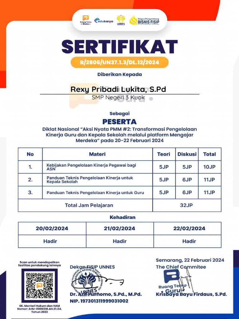 Sertifikat RTG Feb22 | PDF