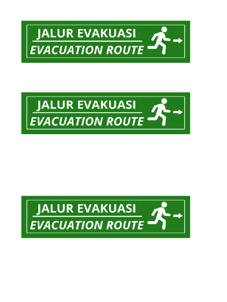 Jalur Evakuasi | PDF