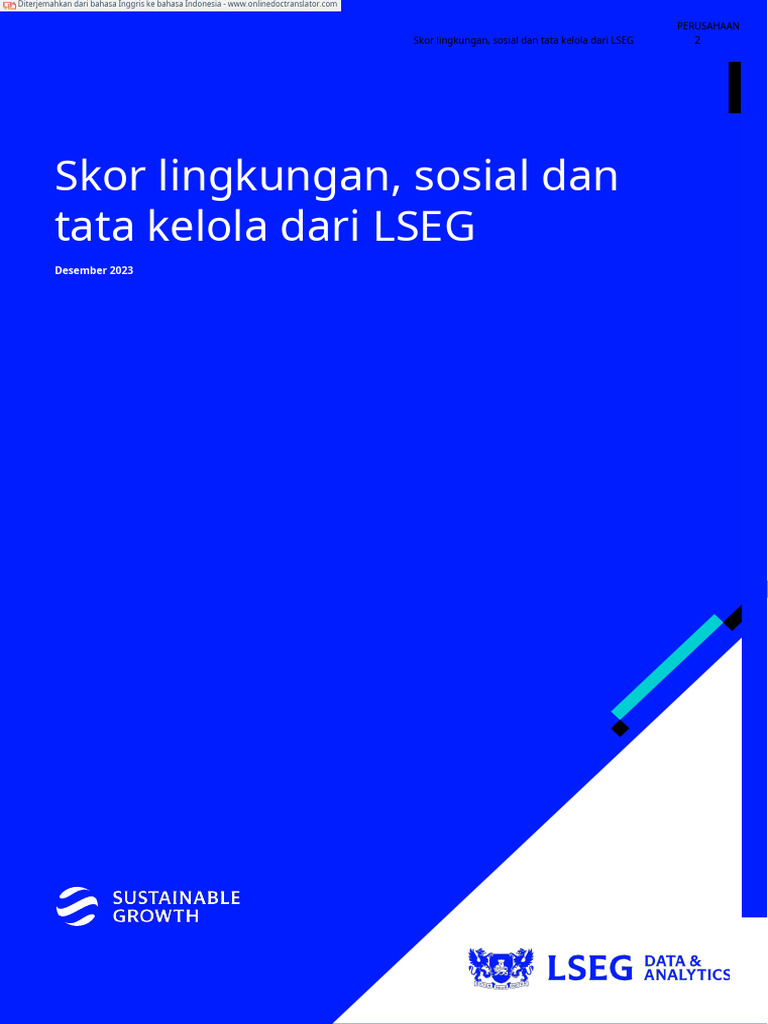 Lseg Esg Scores Methodology - En.id | PDF | Karier & Perkembangan | Bisnis