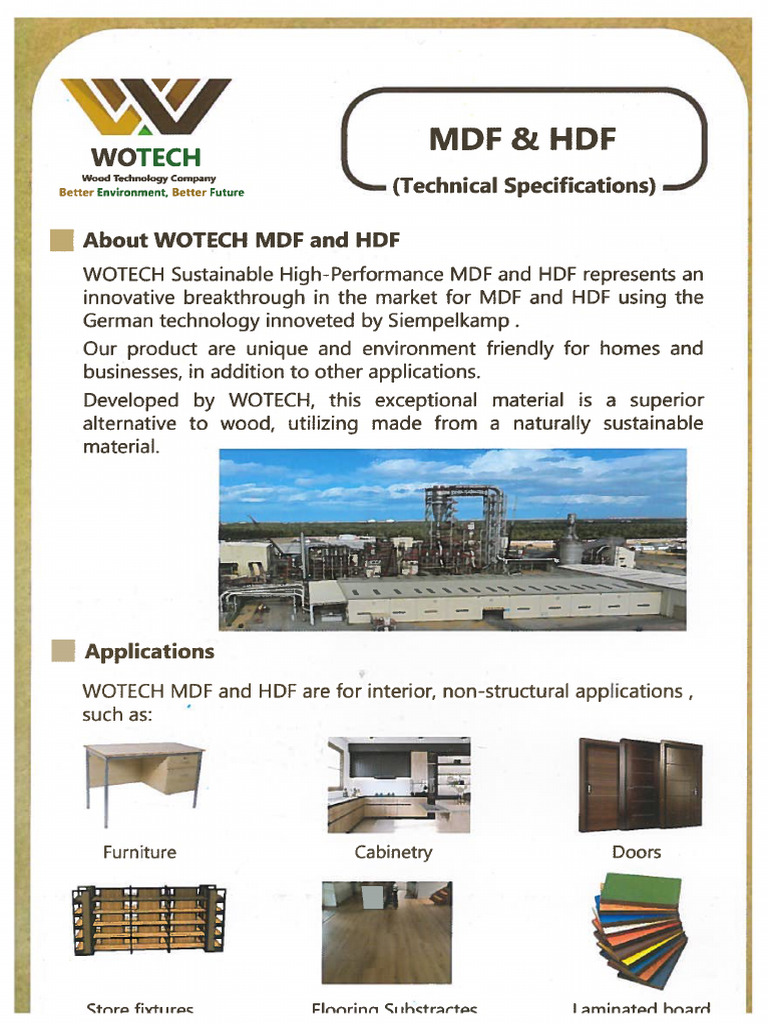 Wotech (MDF & HDF) | PDF