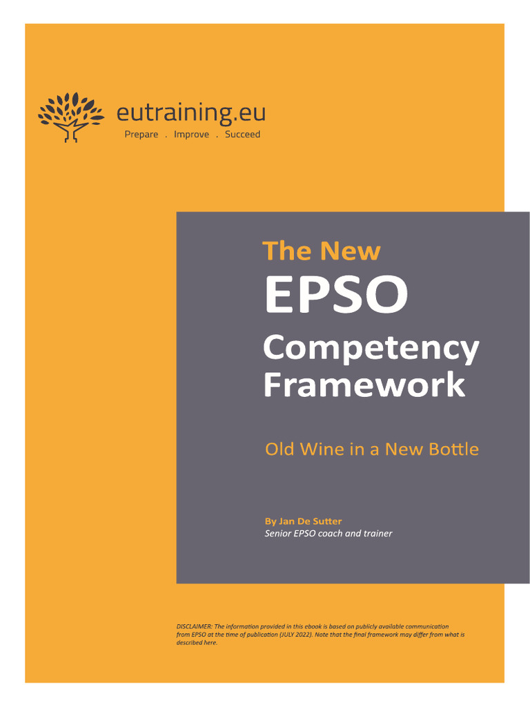 I2024 - The New EPSO Competency Framework 2022 | PDF | Communication | Psychological Resilience