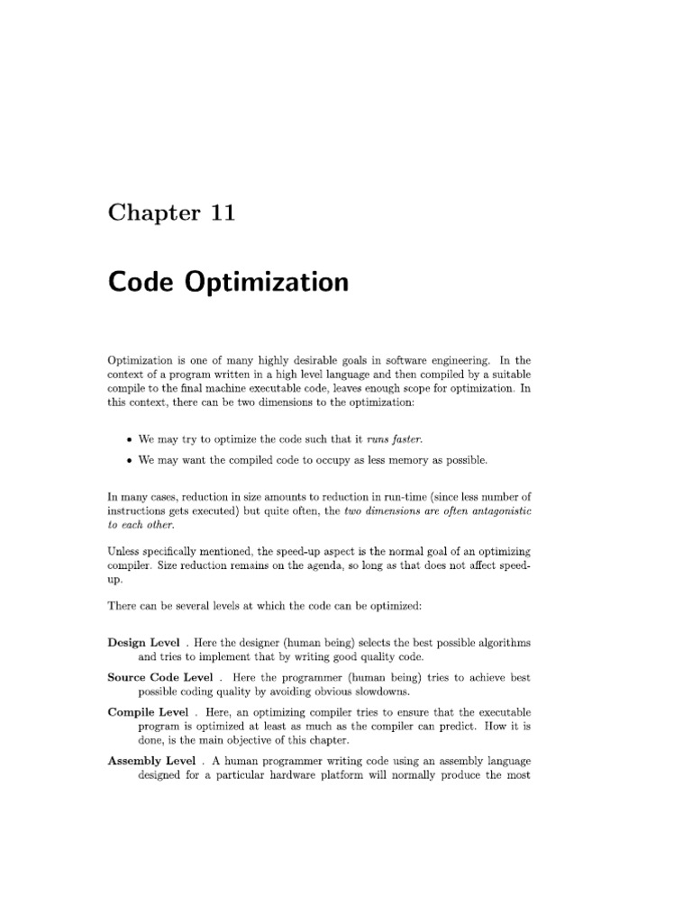 Code Op Tim Ization | PDF