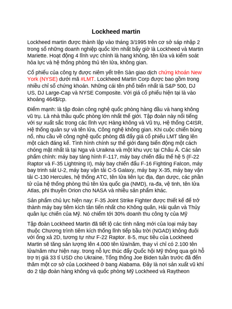 Lockheed Martin | PDF