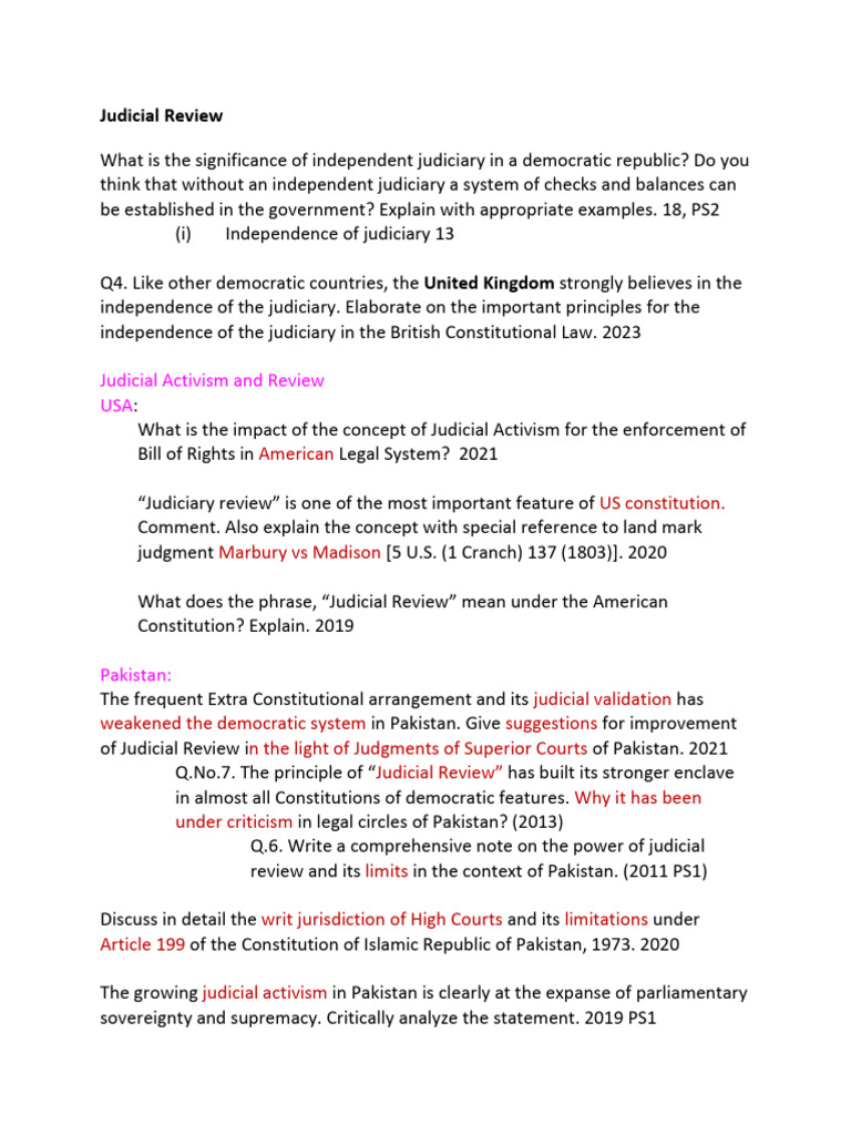 Judicial Review | PDF | Judicial Review | Writ