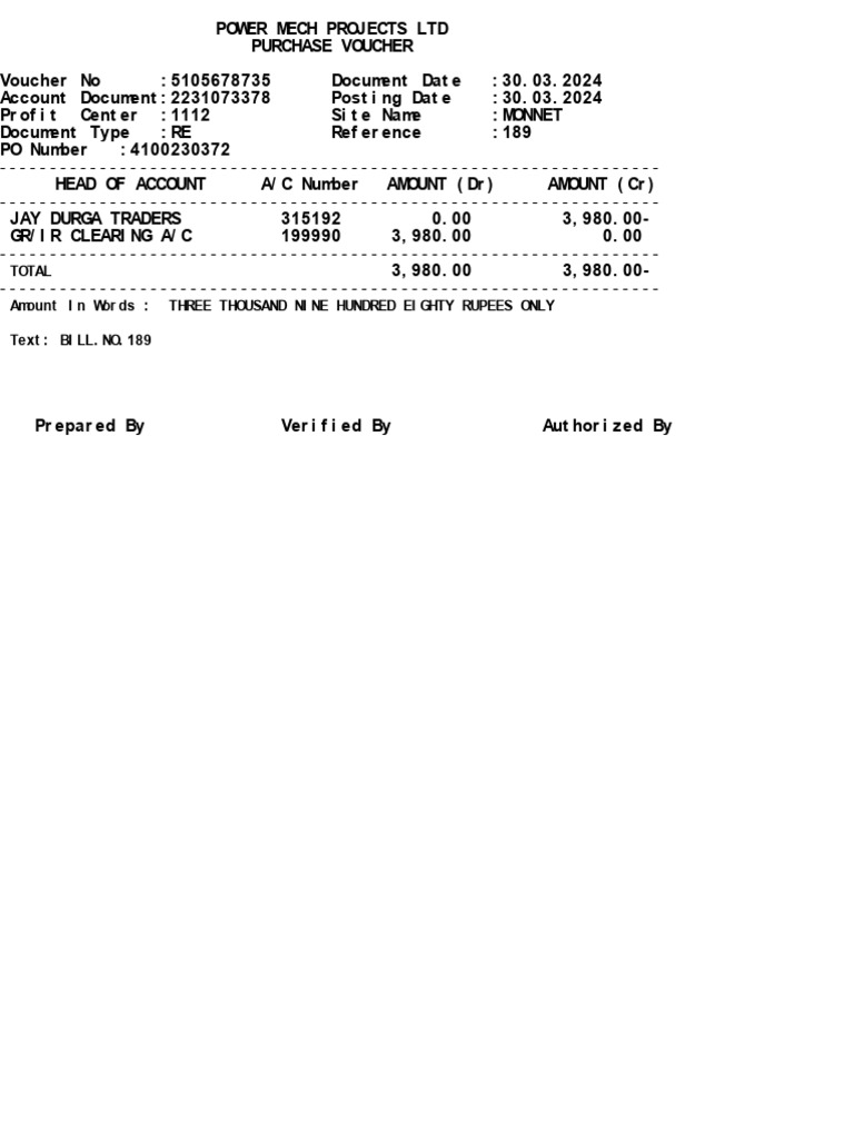 Sample Voucher | PDF