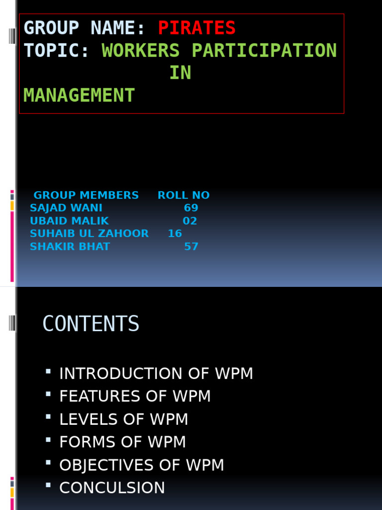 Pirates Pdf Employment Welfare