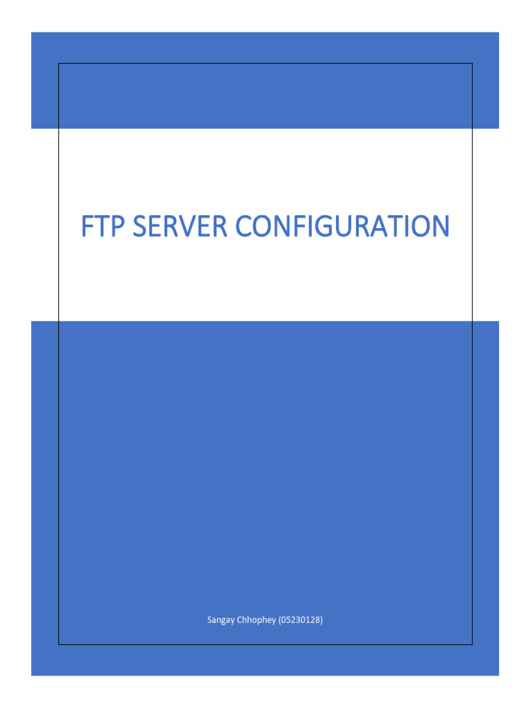 FTP Server | PDF | File Transfer Protocol | Computer Network