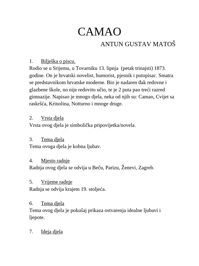 CAMAO | PDF