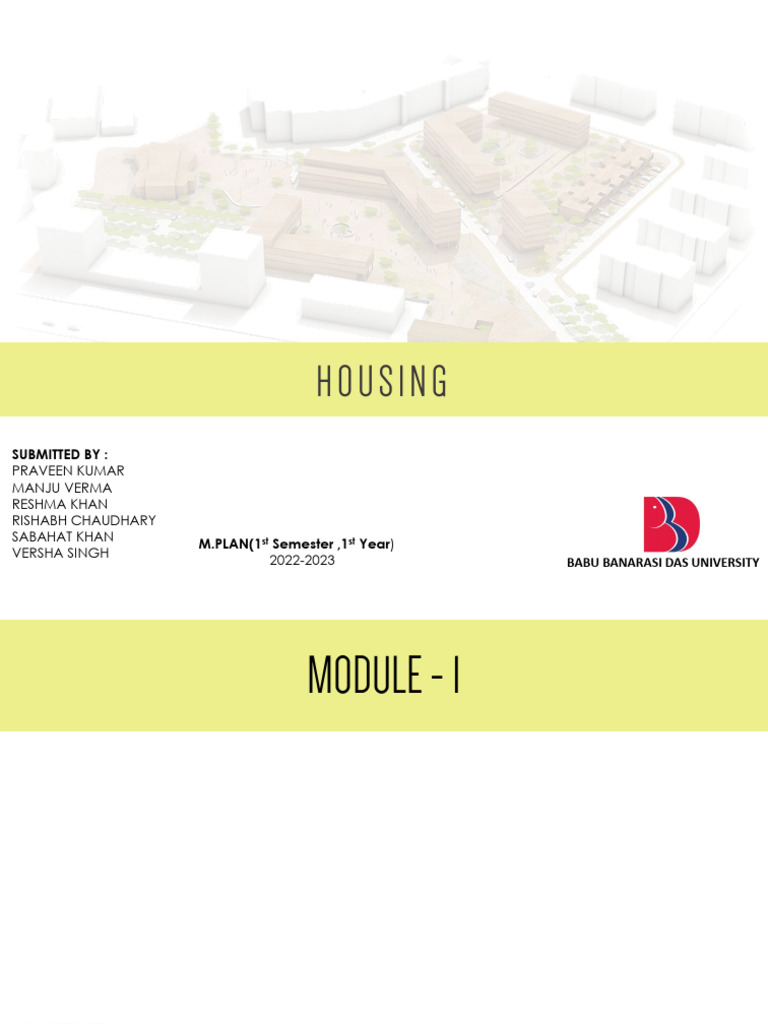 HOUSING | PDF | Slum | Slum Upgrading