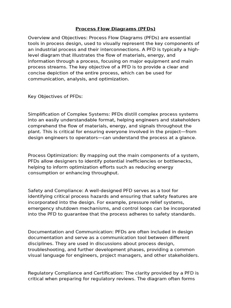 Process Flow Diagrams (PFDS) | PDF | System | Communication