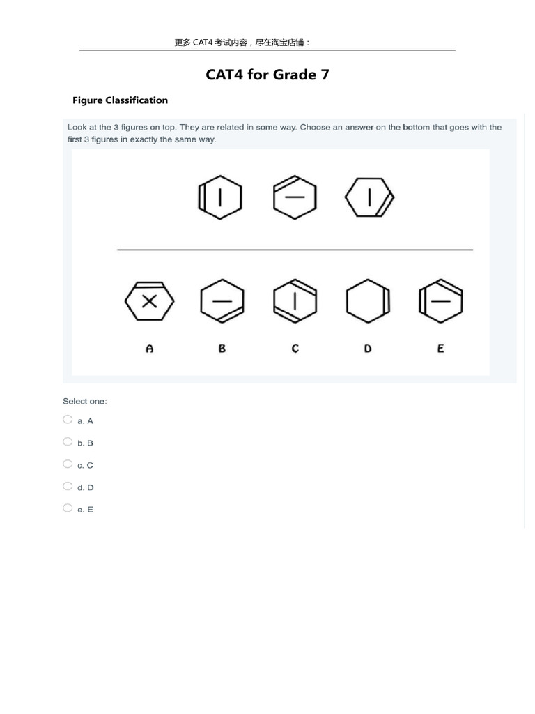 CAT4 For G7-04-Figure Classification 1 | PDF