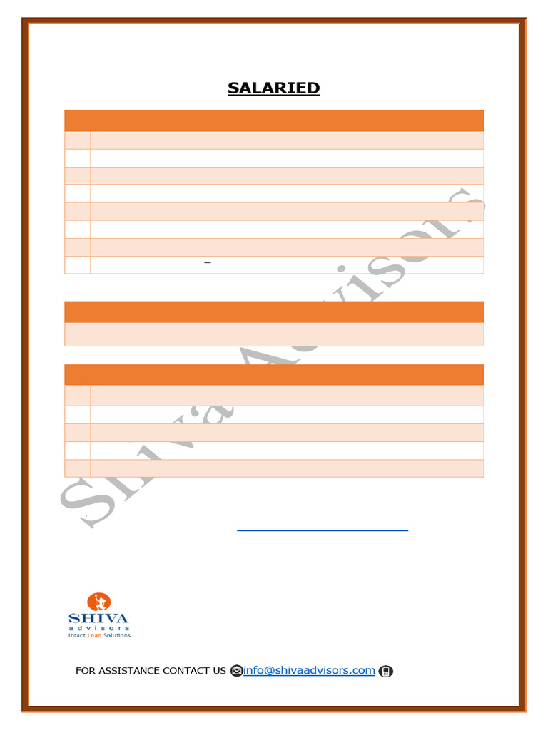 SALARIED | PDF