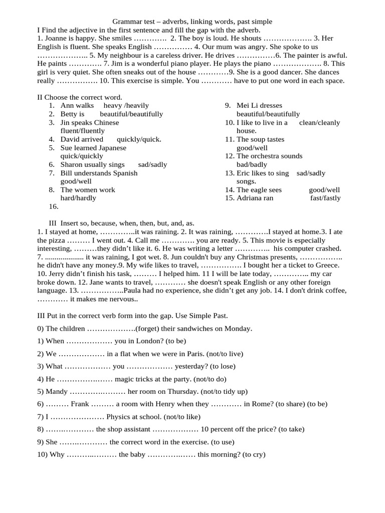 adverbs-linking-words-past-simple-fun-activities-games-tests_20614 ... adverbs-linking-words-past-simple-fun-activities-games-tests_20614 ...