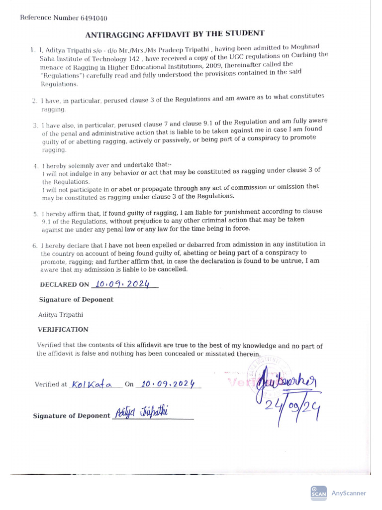 Aditya Tripathi CSE B | PDF