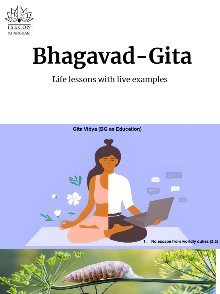 BG Life Lessons With Live Examples | PDF