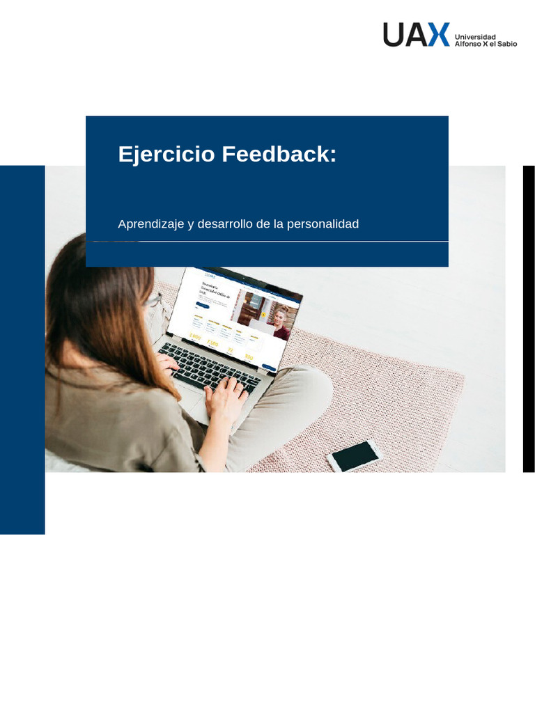 Plantilla UAX Feedback | PDF | Crecimiento personal y profesional