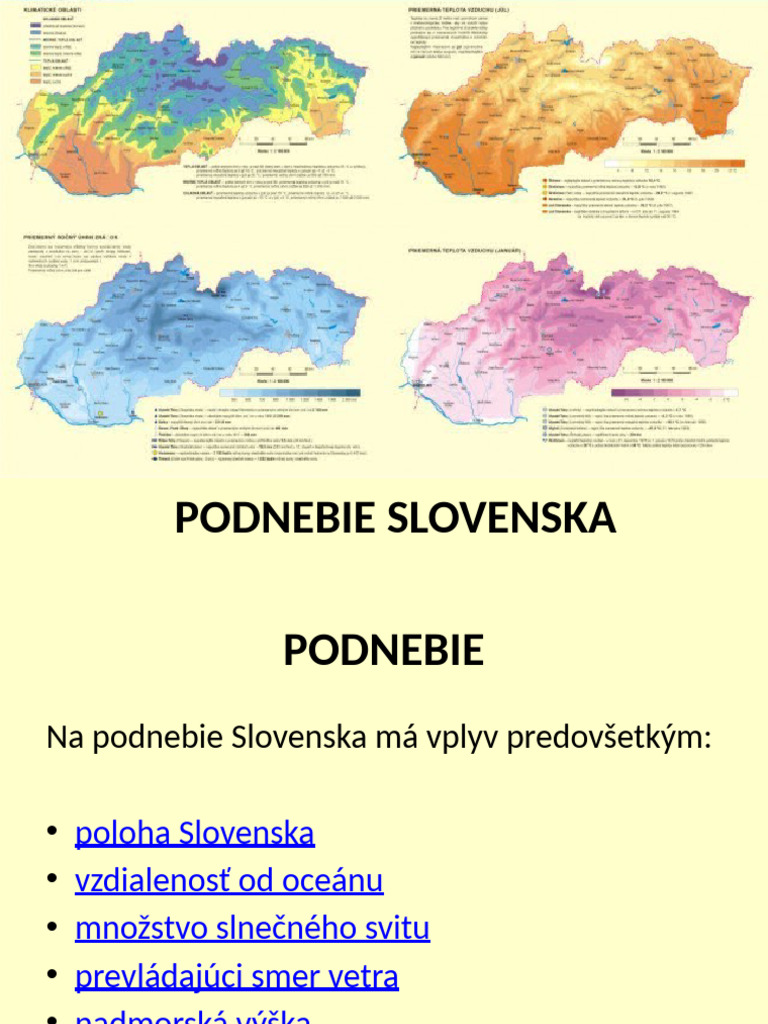 Podnebie Slovenska | PDF
