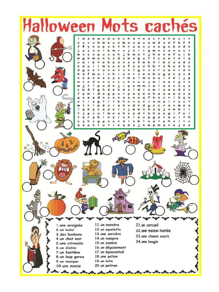 Vocabulaire Le Halloween Français | PDF