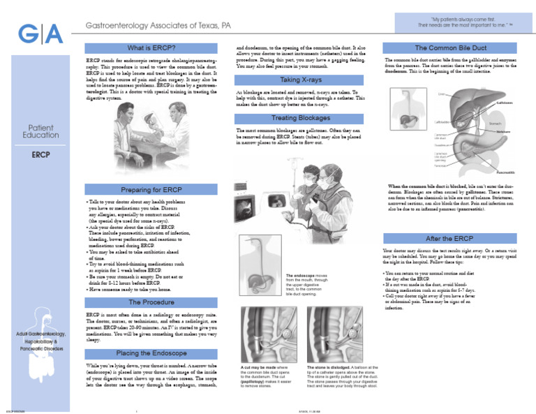 ERCP | PDF | Bile | Gastroenterology
