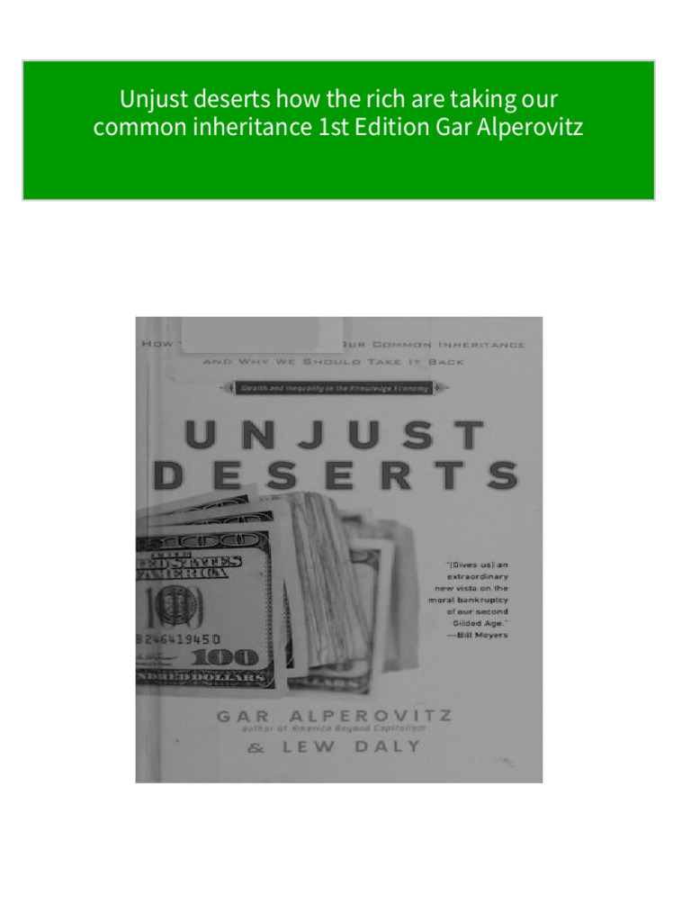 Full download Unjust deserts how the rich are taking our common ...