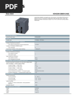 SCALANCE XB208 Datasheet Overview | PDF | Power Supply | Bit Rate