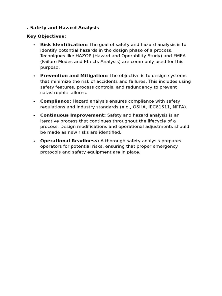 Safety and Hazard Analysis | PDF