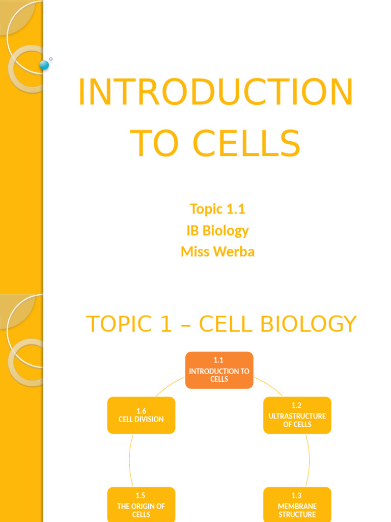 1.1 Introduction To Cells2 | PDF | Biology | Cell (Biology)