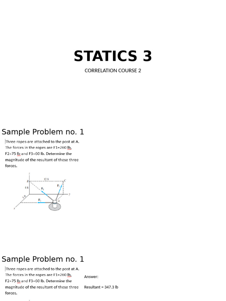 Statics 3 | PDF | Language Arts & Discipline | Science & Mathematics