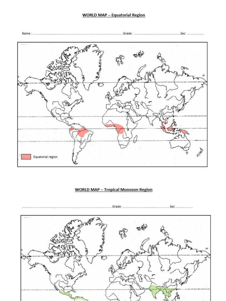 WORLD MAP - Natural Regions-2024 | PDF