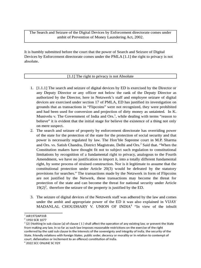 issue 4 respondent | PDF | Search And Seizure | Governance