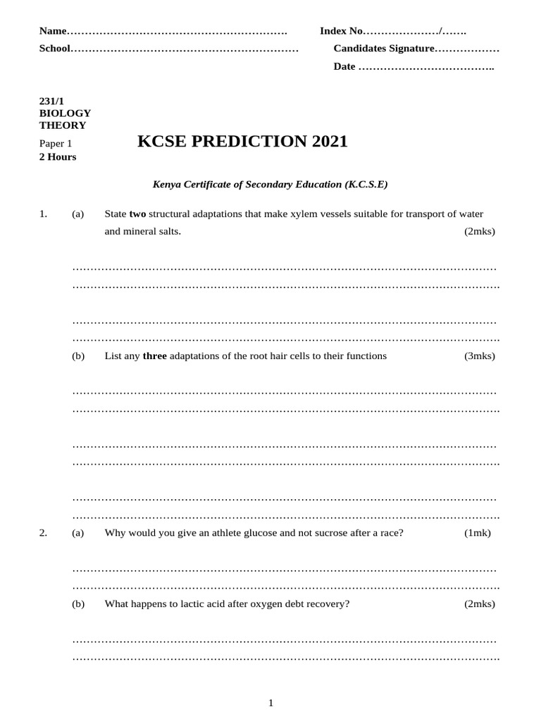 Biology Pp1 001 | PDF | Biology Biology Pp1 001 | PDF | Biology