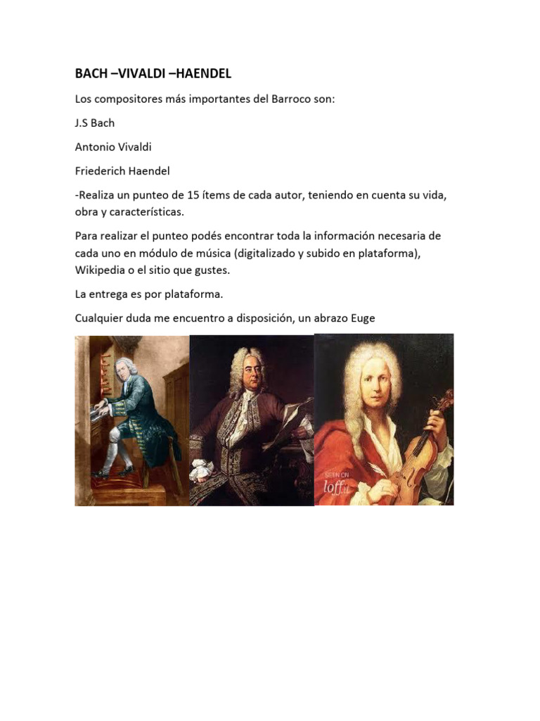 Bach Vivaldi Haendel | PDF
