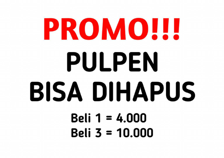 Pulpen Bisa Dihapus | PDF