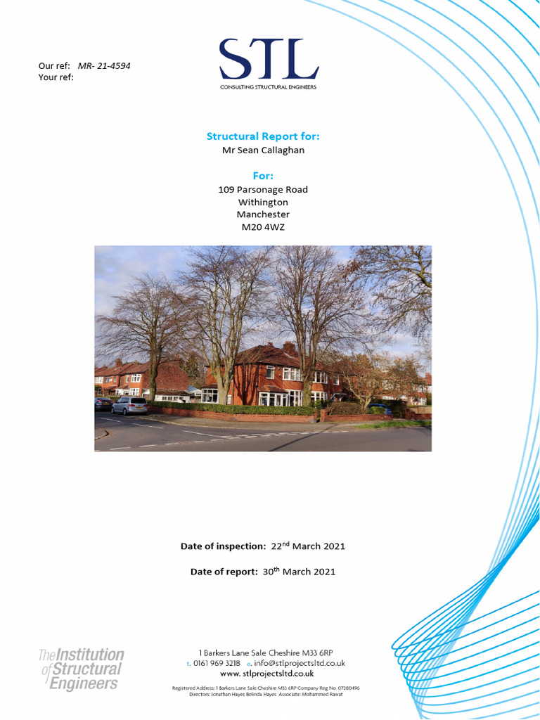 109 Parsonage RD Withngton - Structural Report 300321-msr | PDF ...