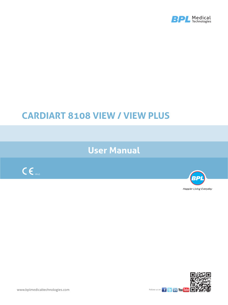 Cardiart 8108 View & Plus | PDF | Electrocardiography | Usb