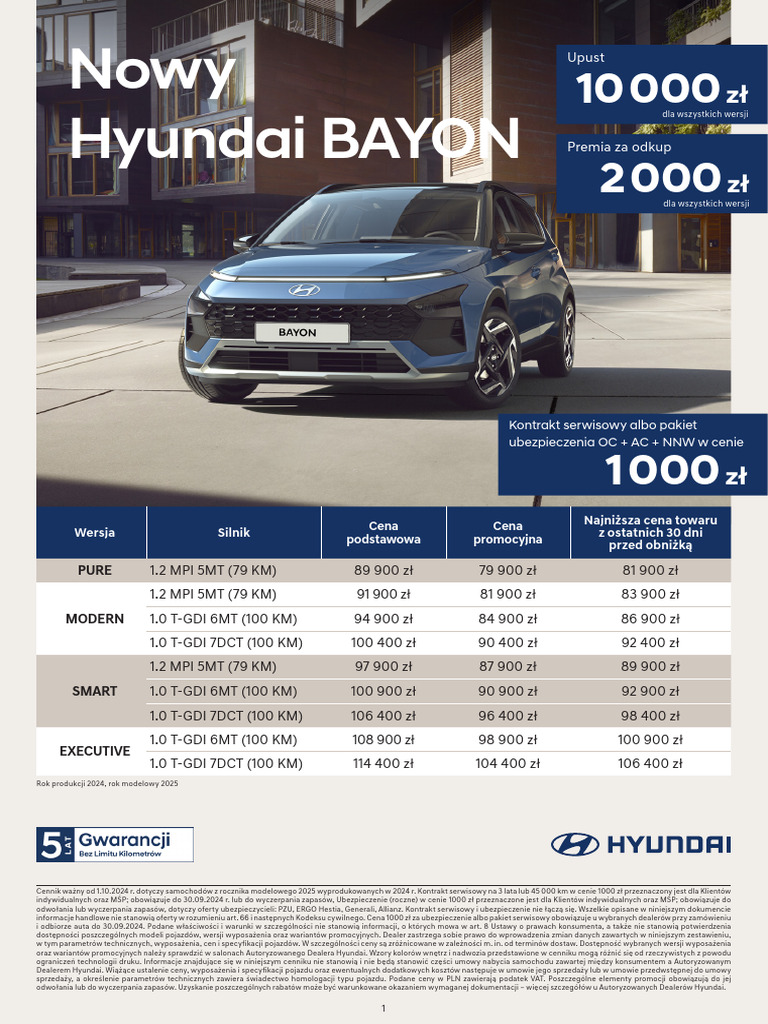 Hyundai Bayon Preisliste Pdf