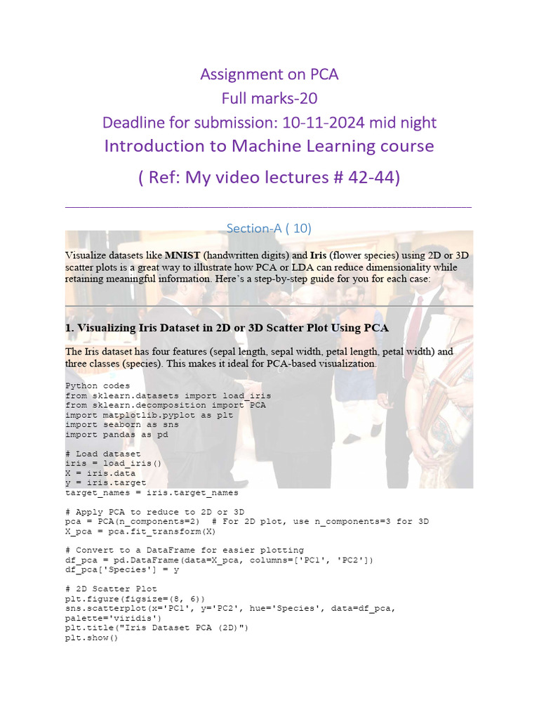 ML Course: PCA Visualization Guide | PDF | Color | Rgb Color Model