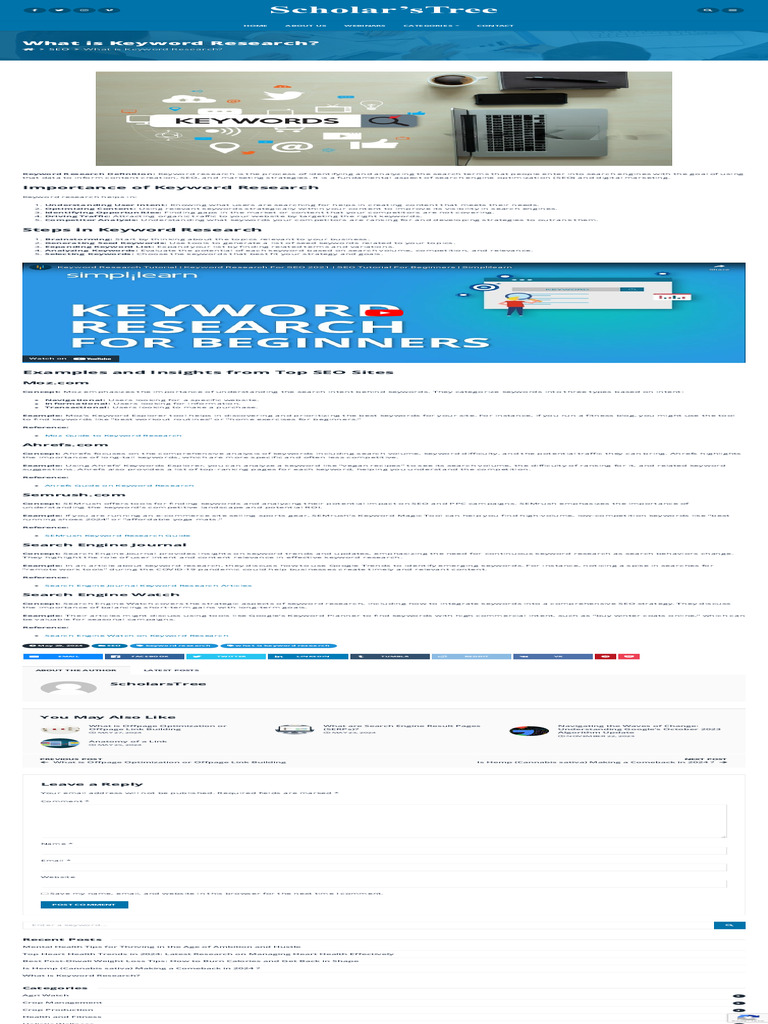 What Is Keyword Research? | PDF | Search Engine Optimization | Agriculture