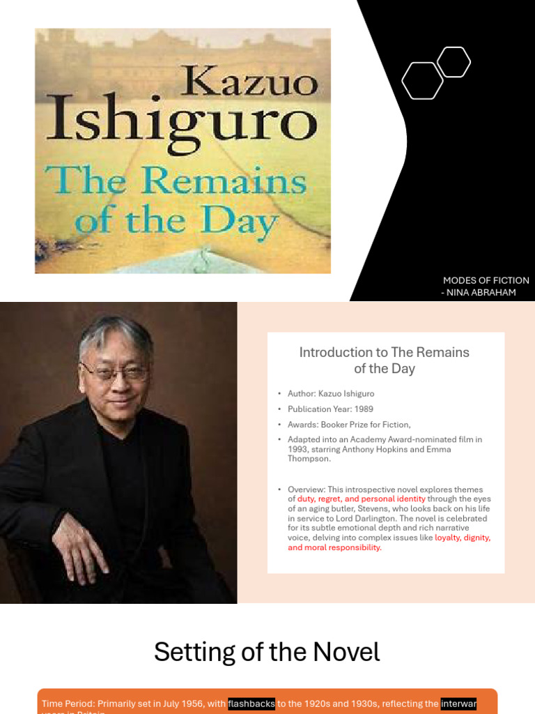 Remains of The Day Presentation | PDF