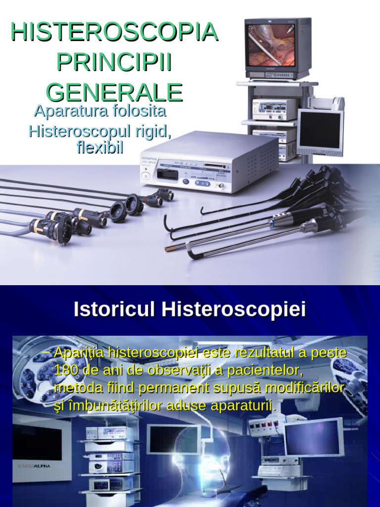 CURS 3 - Histeroscopia - Date Generale 50 SLIDE-URI | PDF