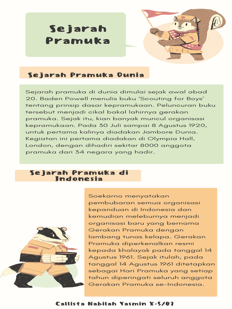Infografis Sejarah Pramuka | PDF