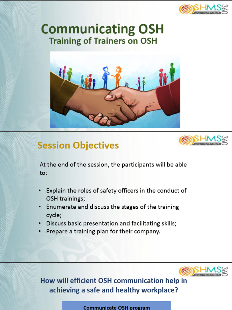 Municating OSH | PDF | Occupational Safety And Health | Learning
