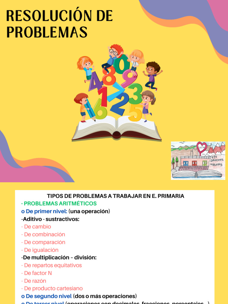 Tipos de Problemas Aritméticos en Primaria | PDF | División ...