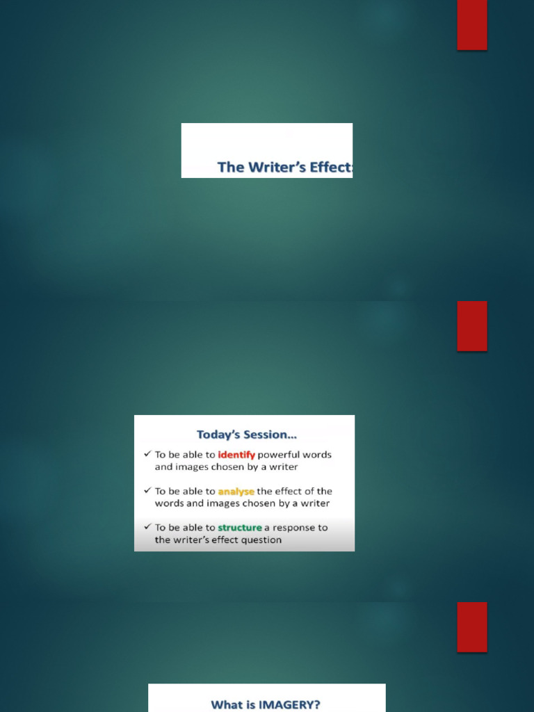 Writer's Effect | PDF