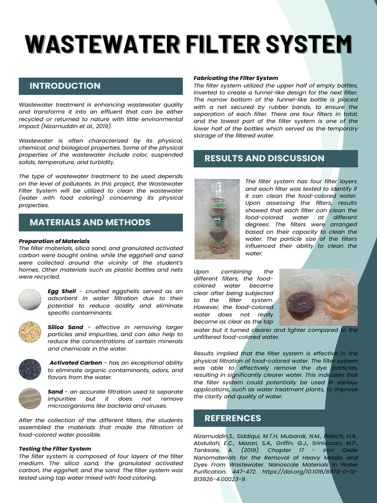 Wastewater Filter System | PDF | Filtration | Water