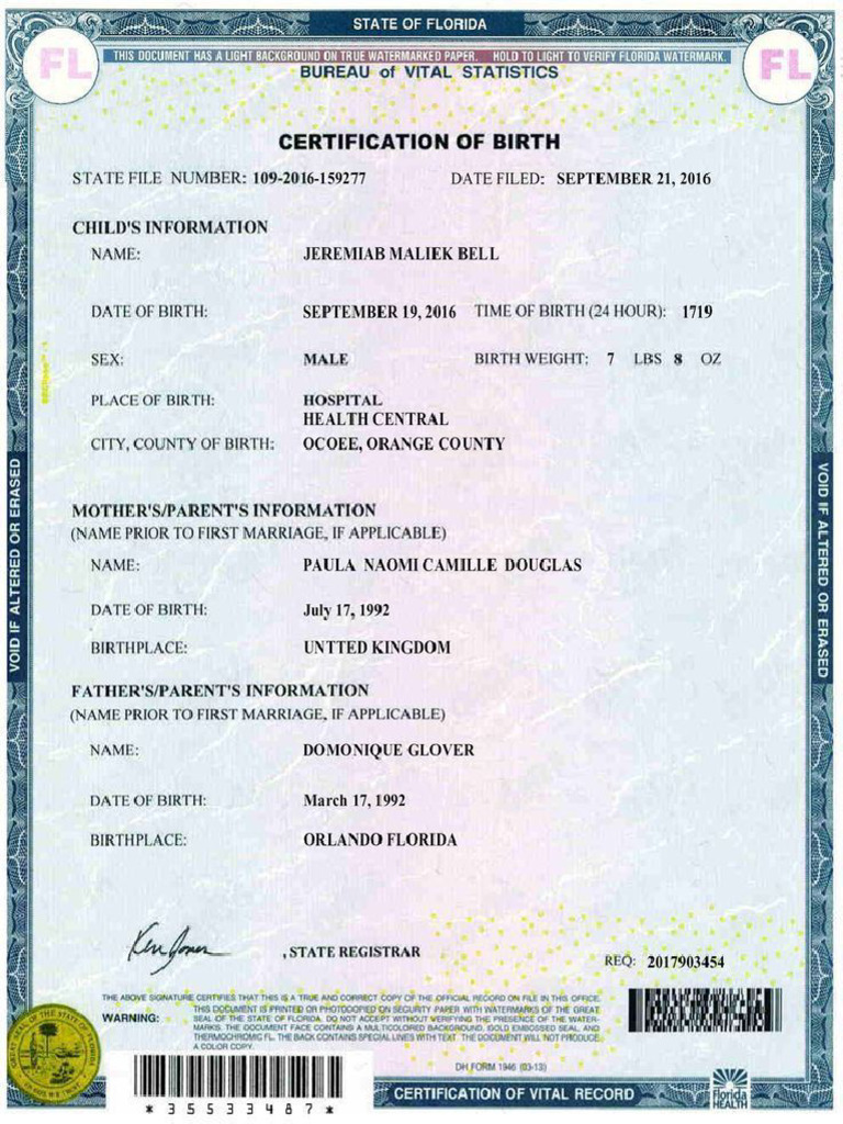 Birth Certificate Edit | PDF