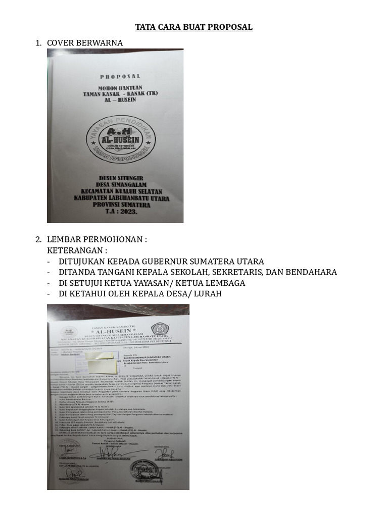 Tata Cara Buat Proposal Awal-1 | PDF