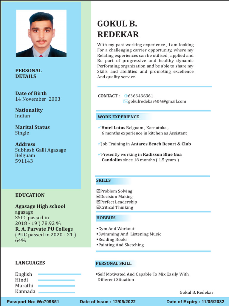 Gokul Redekar 2024 | PDF