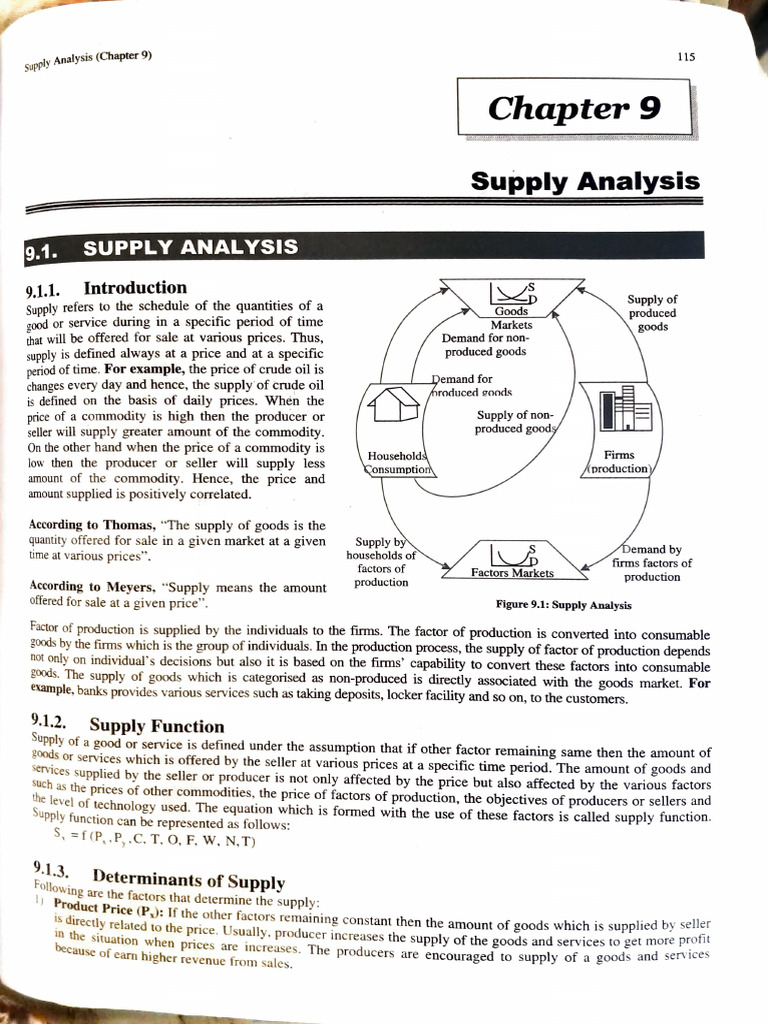 Supply Analysis | PDF | Supply (Economics) | Elasticity (Economics)