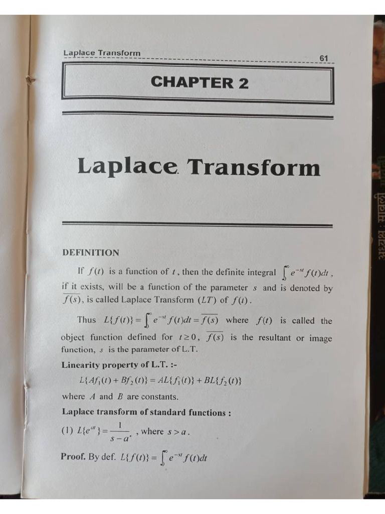 1 Laplace Transform Book | PDF